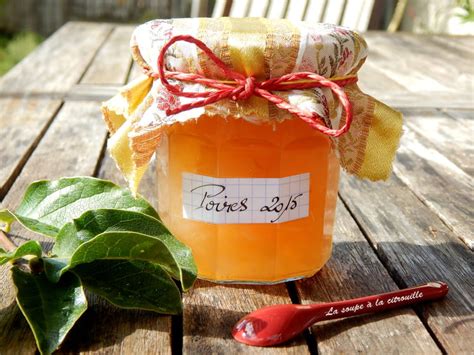 Recette de Confiture de poires vanillée la recette facile