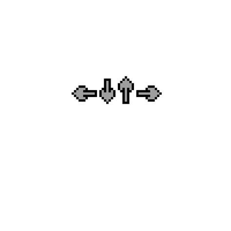 Pixilart Full Set Of Arrows By Fnf Pixil Arrow