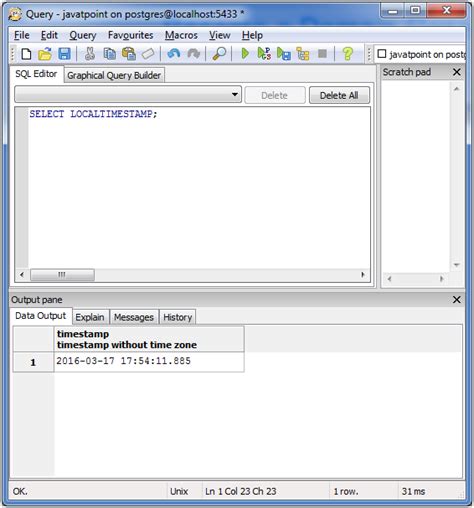 postgresql date and time function postgresql 教程 编程字典