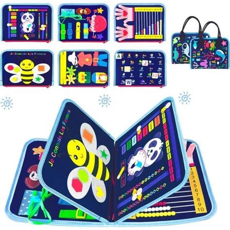 Busy Board Montessori 1 2 3 Ans 4 Couches Planche Portable Pour Enfant
