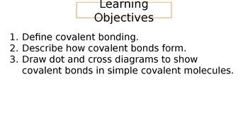 Gcse Covalent Bonding By Science Lessons You Tpt