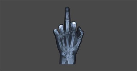 X Ray Middle Finger X Ray Middle Finger Funny For You Hot T T Shirt