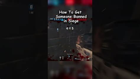 How To Get Someone Banned In Siege Shorts Rainbowsixsiege R Siege