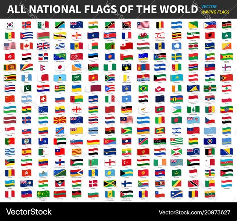 Set Of All National Flags Of The World Folder Flag Design 59 OFF