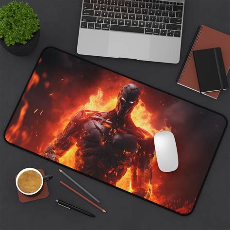 Dark Cyberpunk Desk Mat Cyberpunk Desk Mat Large Mouse Pad Gaming