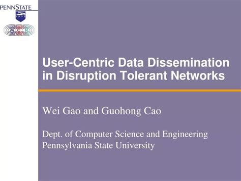 ppt user centric data dissemination in disruption tolerant networks powerpoint presentation