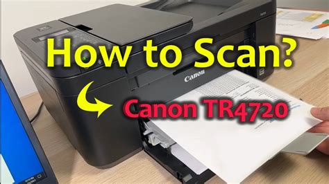 How To Scan Canon PIXMA TR4720 Printer Howto Tr4720 YouTube