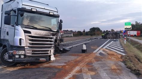 Śmiertelny wypadek na drodze krajowej numer 2 w Żabcach Nie żyje jedna