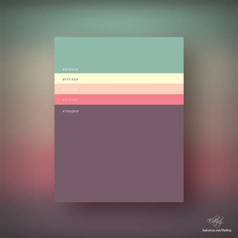 Minimalist Color Palettes 2018 Behance