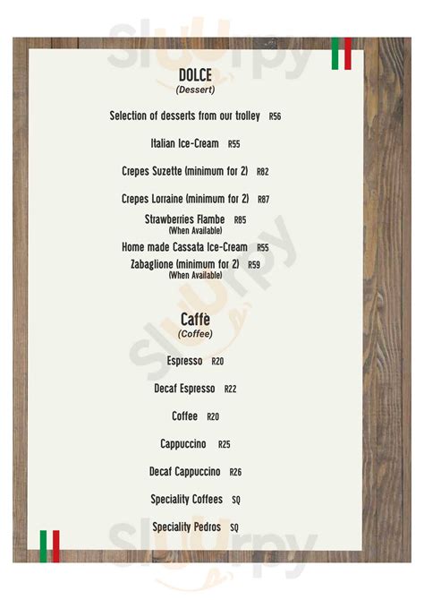 Roma Revolving Restaurant Men Durban Main Menu Sluurpy