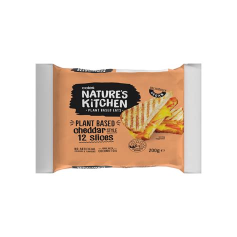 Buy Nature S Kitchen Cheddar Slices 200g Coles