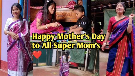 Son And Mom First Mother S Day Celebration I M Wearing Chakma