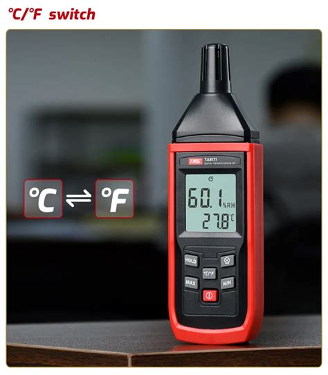 Mesure thermique thermomètre et hygromètre numérique TA8171 mesure