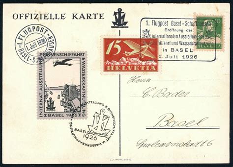 Off Karte Mit Flugpost Vignette Kaufen Auf Ricardo