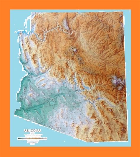 Arizona Road Map Large Printable And Standard Map Whatsanswer