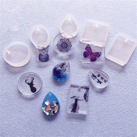 molde resina epoxi joyería Moldes para resina Joyería de resina