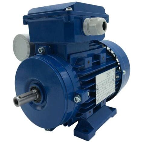 Moteur monophasé B3 0 75 KW 3000 TR MIN HA 71 230V Alu Carcasse
