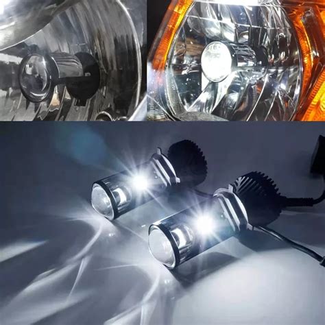 Kit H4 Focos Led Csp 9003 Hb2 Lupas Mini Proyector Alta Baja Envío gratis