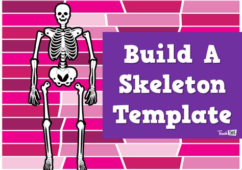 Build A Skeleton Template Activity Teacher Resources And Classroom