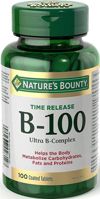 Nature S Bounty Vitamin B Ultra B Complex Supplement Helps The