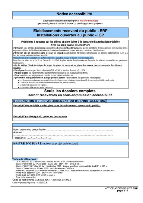 Notice d accessibilité