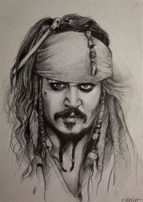 Piraci z Karaibów Portret Jack a Sparrow a Pirates of the Caribbean