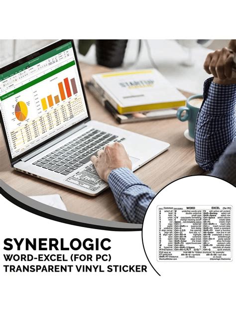 synerlogic word excel windows shortcut sticker reference guide keyboard shortcut sticker