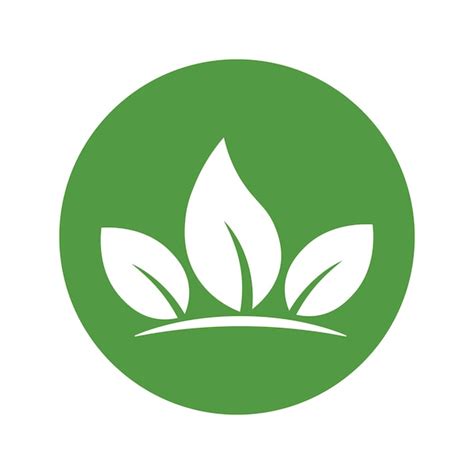 Premium Vector Eco Green Leaf Icon Bio Nature Green Eco Symbol For