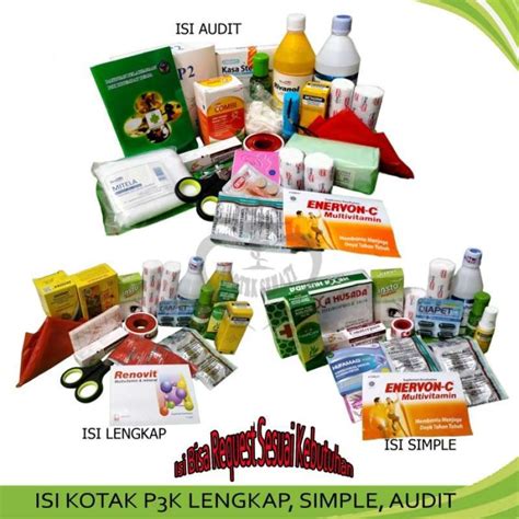 Jual P3k Lengkap Isi Standart Perlengkapan Pertolongan Pertama Audit