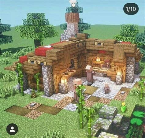 Decoracion Mercado Para Aldeanos Minecraft Houses Minecraft