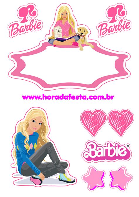 Festa Pronta Lindos Topos De Bolo Tema Barbie Para Deixar Seu