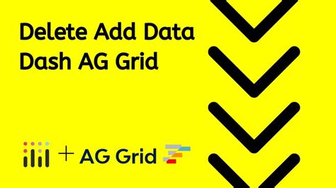 Dash Ag Grid Delete And Add Buttons Youtube