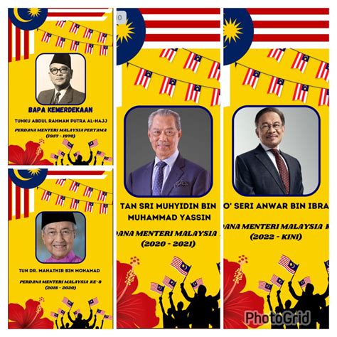 Softcopy Poster Perdana Menteri Malaysia Bulan Kebangsaan Shopee Malaysia