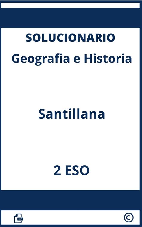 Solucionario Geografia E Historia 2 Eso Santillana