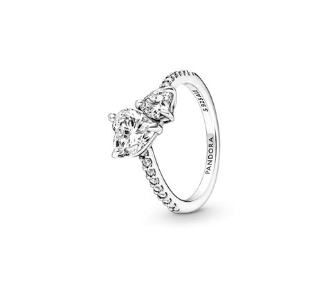 Anillo Pandora solitario plata Corazón Brillante 191165C01 Joyerí