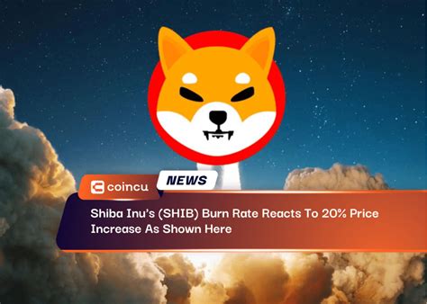 Shiba Inus SHIB Burn Rate Reacts To 20 Price Increase As Shown Here