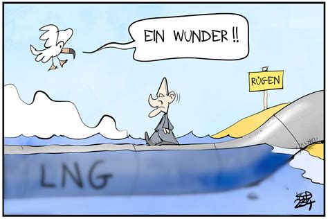 Scholz wirbt für LNG Terminals auf Rügen Kostas Koufogiorgos