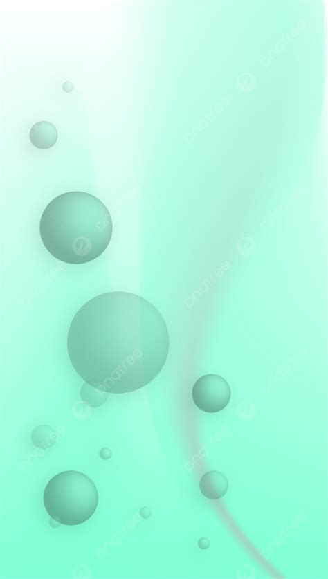 Fondo De Menta Fresca Abstracto Vertical Con Burbujas De Luz Y