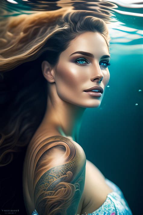 Lexica Underwater Photography Full Body Portrait Of Beautiful