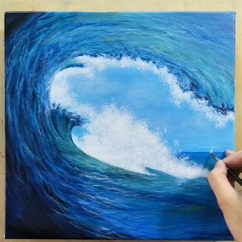 How To Paint Waves With Acrylic Wilda Gallardo