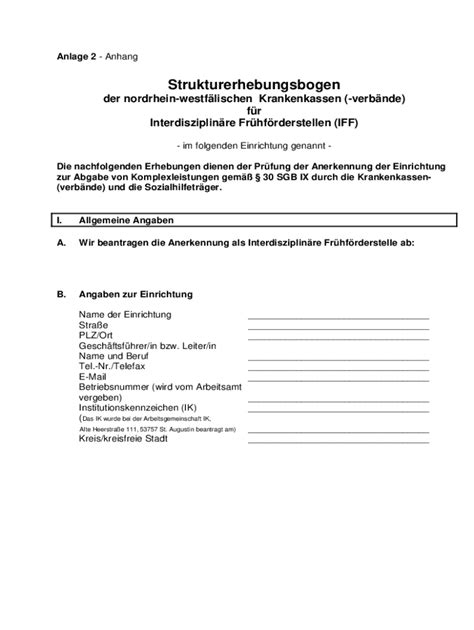 Ausfüllbar Online der nordrhein westflischen Krankenkassen verbnde