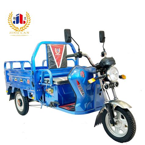 Three Wheel Electric Tricycle With Dump Bucket Hydraulic Lift Cargo