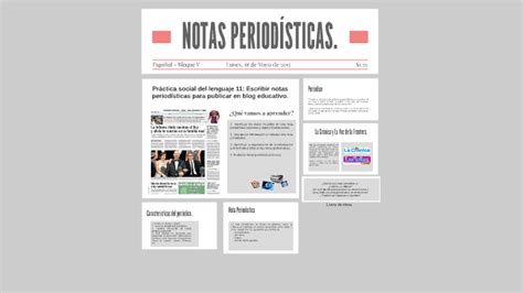Notas Periodísticas Español Cuarto Grado by Luis Alberto on Prezi