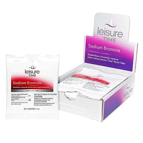 LEISURE TIME BE 06 Sodium Bromide For Spas And Hot Tubs 12 Ounce