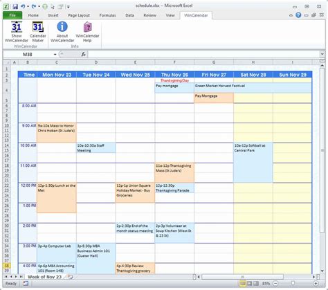 Excel Calendar Schedule Template Lovely Calendar Maker Calendar