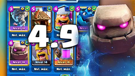 Mi MAZO SECRETO Para GANAR En Clash Royale Golem Deck YouTube