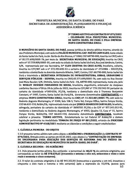 3º TERMO ADITIVO AO CONTRATO 079 2022 ACRÉSCIMO E PRORROGAÇÃO ass
