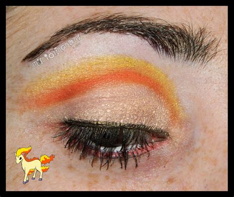 MIS POTINGADAS y más Reto Poke makeup Tipo fuego 3