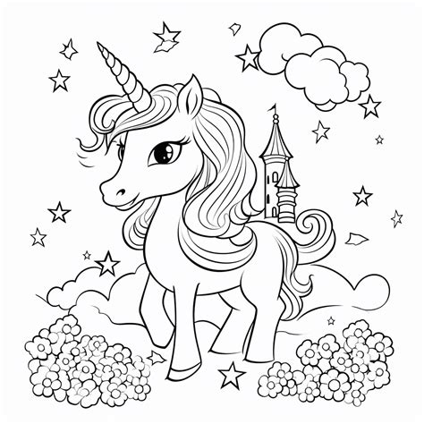 Desenho 15 de unicórnio para colorir