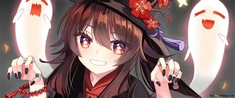 Hu Tao Genshin Impact K Live Wallpaper Wallpaperwaifu Atelier Yuwa
